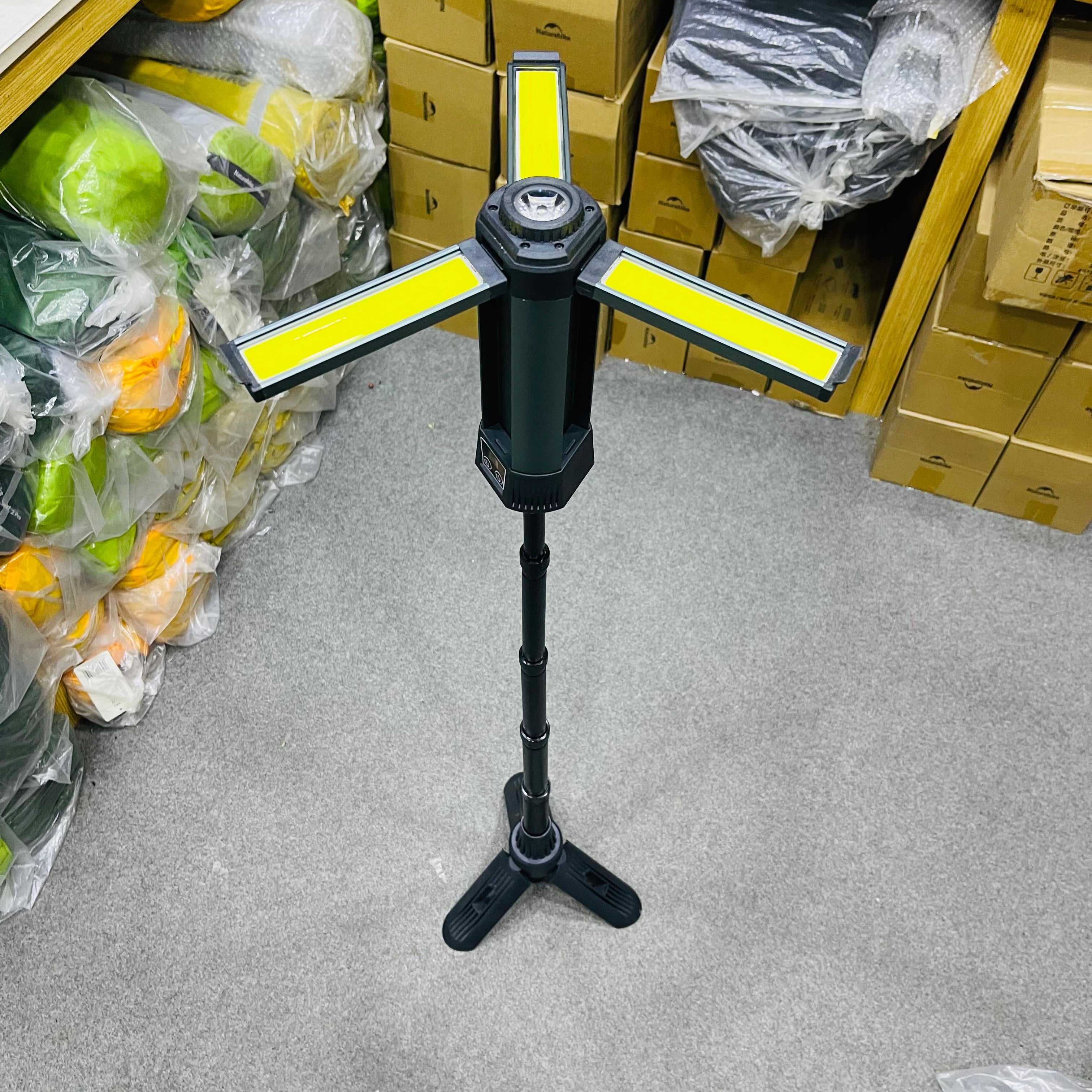 Super Bright P50 LED + 3×COB Telescopic Work Light with Tripod – Loots.pk