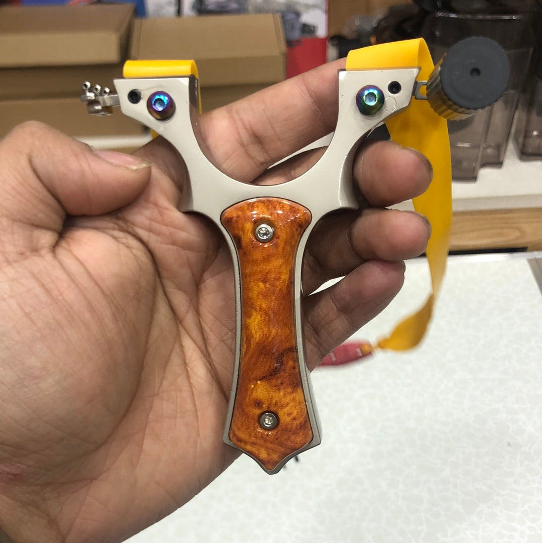 Wildhunt Metal Wood Handle Slingshot – Loots.pk